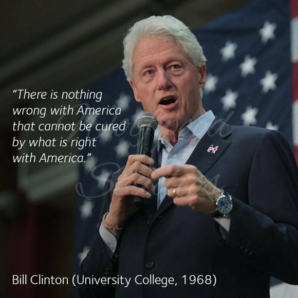 Wall Decor | President Bill Clinton Quote Photo 13x19 | Poshmark